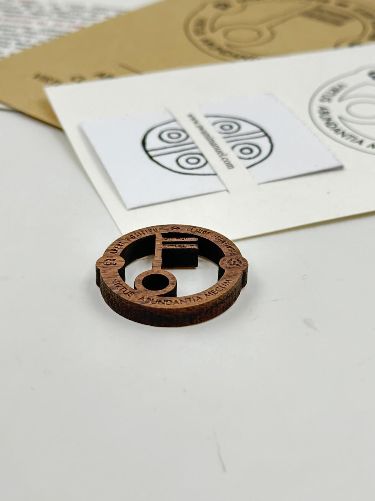 CELESTIAL KEY TALISMAN MADE OF SOLID WALNUT WOOD – Swami Manuel